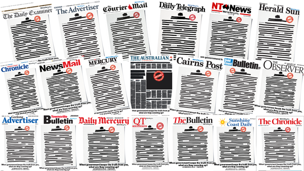 Australian newspapers unite against secrecy - WAN-IFRA