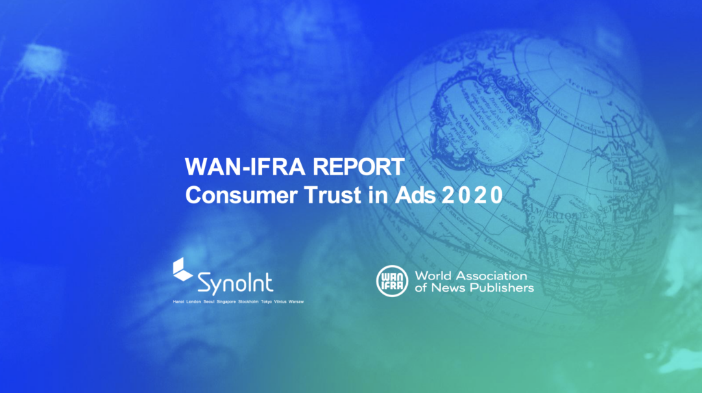 Report: Consumer Trust in Ads 2020 - WAN-IFRA