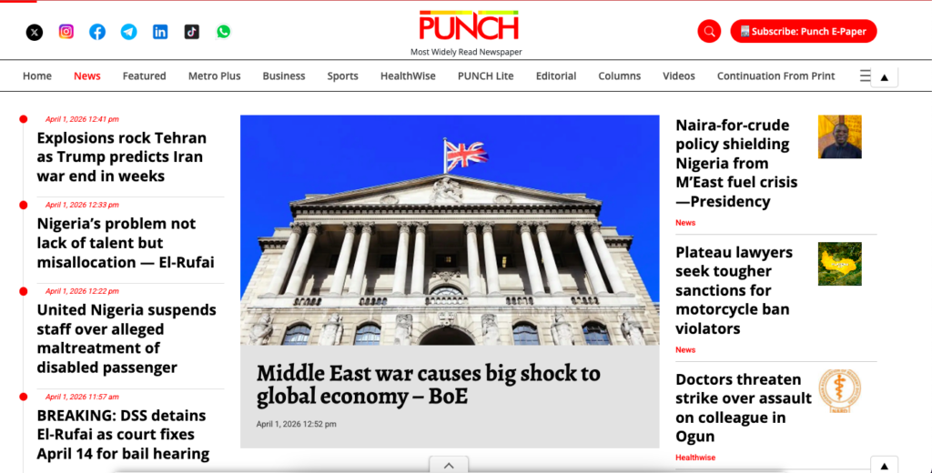 Reporter at the helm: Adeyeye Joseph on leading with Punch, reckoning ...